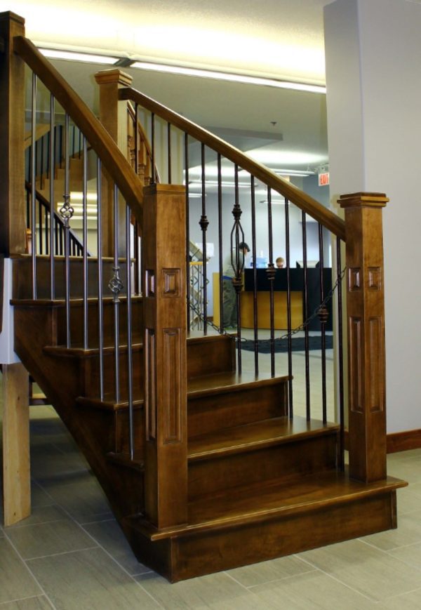 Spindle Factory-Open and Closed Rise Cut Stringer Stairs