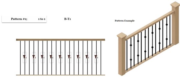Railing Pattern - Staircase Railing