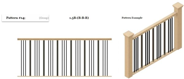 Railing Pattern - Staircase Railing