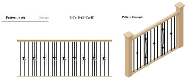 Railing Pattern - Staircase Railing