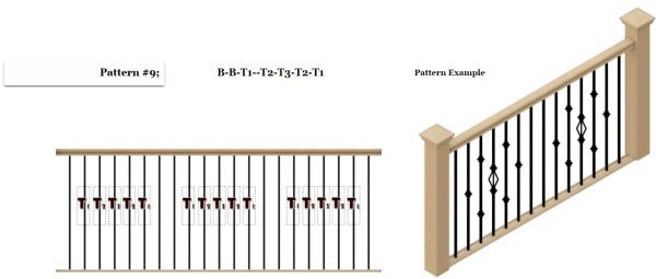 Railing Pattern - Staircase Railing